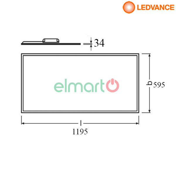 Đèn LED PANEL LEDVANCE LDECO PANEL 0612 65W 865 3X1 EN