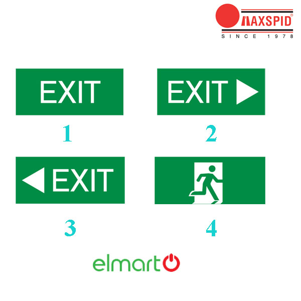Đèn thoát hiểm Exit Maxspid - Slimline (Recessed)