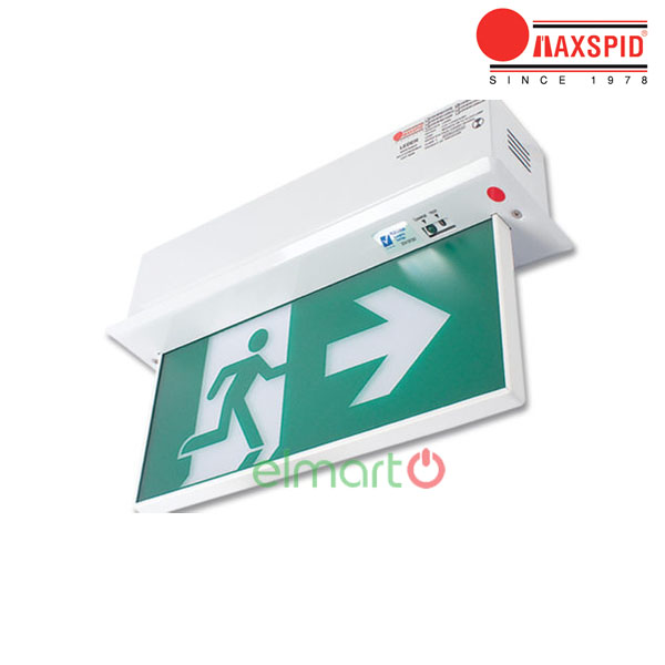 Đèn thoát hiểm Exit Maxspid - Leder (Recessed)
